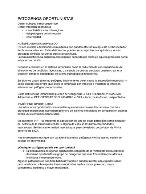 Patogenos Oportunistas Pdf