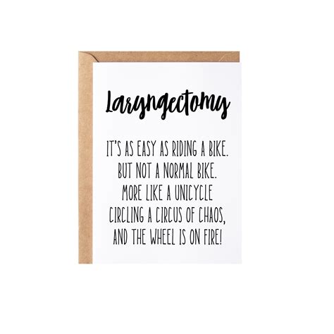 Laryngectomy Surgery Card Laryngectomy Surgery Recovery T Idea