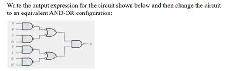 Solved Write The Output Expression For The Circuit Shown