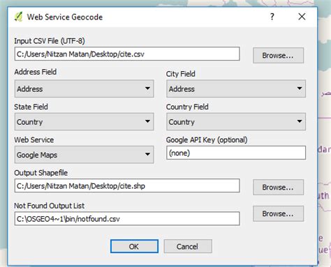 Csv How To Geocode A List Of Address Into A Map In Qgis Geographic