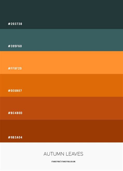 Green Teal And Shades Of Brown Leaf Color Combo Colourpalette 50