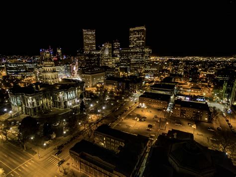 Download Denver City At Night Wallpaper