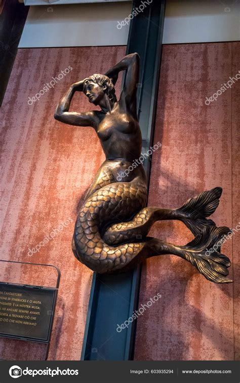 Milan Italy March 2022 Interior Starbucks Reserve Milano Roastery