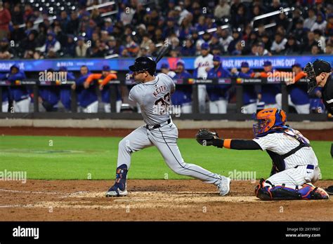 Detroit Tigers Colt Keith 33 Bats During The Tenth Inning Of The Baseball Game Against The New