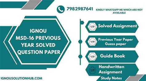 Ignou Msd 16 Previous Year Solved Question Paper Ignou Solved Assignment