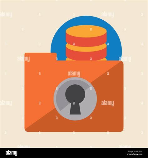 Data Security Design Protect Icon Data Center Illustration Vector Stock Vector Image And Art