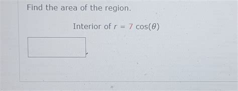 solved r 7cos θ