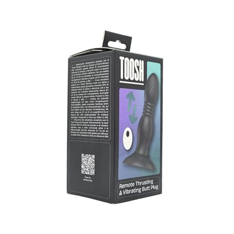 Toosh Remote Controlled Thrusting Butt Plug Vibrator
