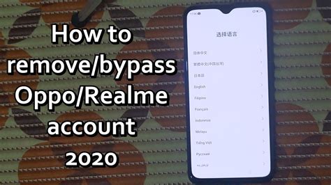 Oppo Realme ID Bypass And Remove 2020 YouTube