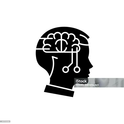 컴퓨터 사고 블랙 아이콘 고립 된 배경에 로그인 벡터 컴퓨터 사고 개념 기호 그림 0명에 대한 스톡 벡터 아트 및 기타 이미지 0명 가상현실 개념 Istock