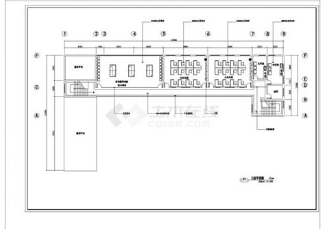 学校室内装修设计cad详细布置图教育建筑土木在线