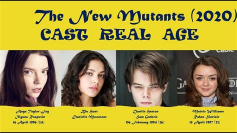 The New Mutants 2020 Cast Age Youtube