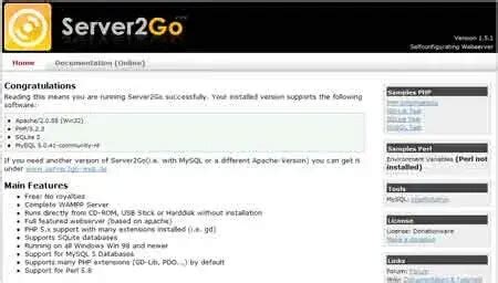 Server Go Portable Web Server USB Pen Drive Apps