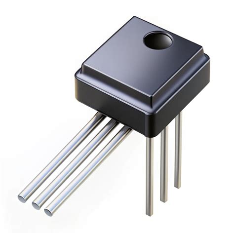 3d Iilustration Of Black Temperature Sensor Isolated On White