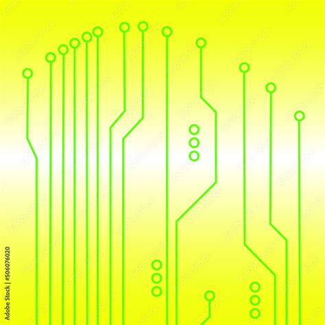 Microcircuit Background Microprocessor Electronic Circuit Vector Microcircuit Printed