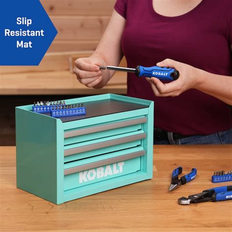 Kobalt Portable Tool Box 111 In W X 736 In H X 614 In D 3 Drawer