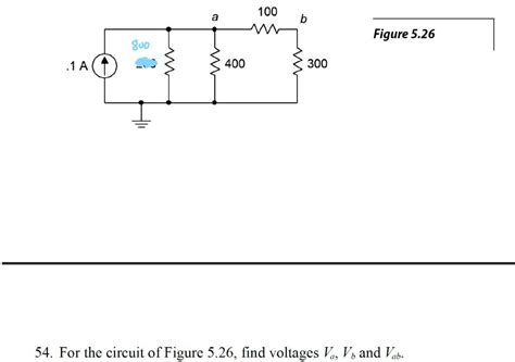 Solved For The Circuit Of Figure 526 Find Voltages Va Vb