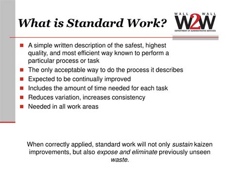 Ppt Standard Work Powerpoint Presentation Id36054