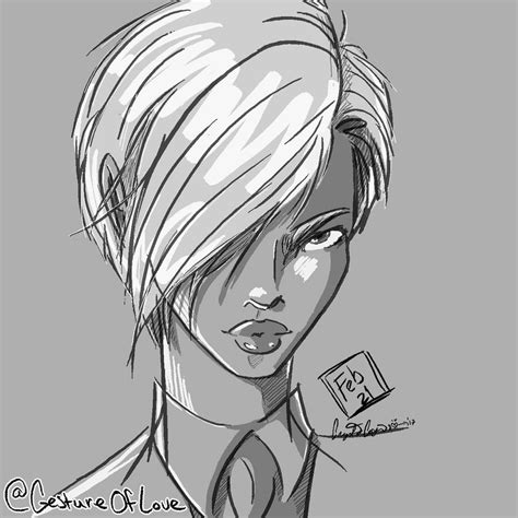 Short Hair Drawing At Getdrawings Free Download