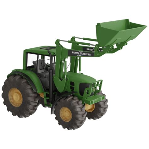 Tractor With Front Loader 3d Model A23d