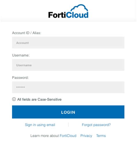 Accessing Fortilan Cloud Fortilan Cloud 23 2 0