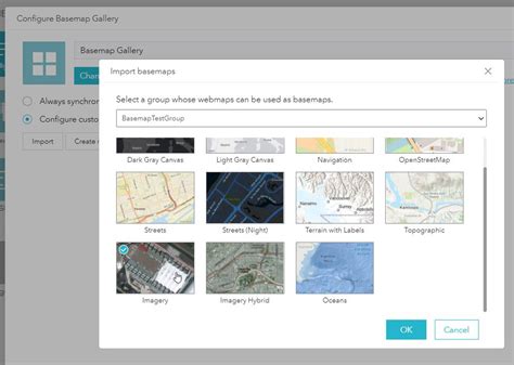 solved adding esri vector basemaps to basemap widget in w esri