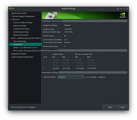 Making The Nvidia Card Downclock Itself Graphics And Display Manjaro