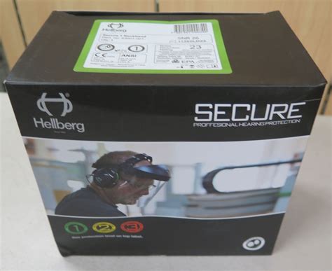 Hellburg Secure Professional Hearing Protection Neckband Snr26 In Box