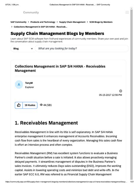Sap Fscm Collections Management Processes Pdf
