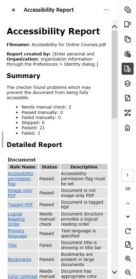 Verify Pdfs Accessibility Adobe Acrobatusing The ‘prepare For