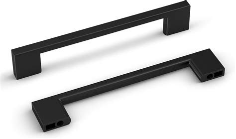 Goldenwarm 10 Pack Black Cabinet Pulls 5 Inch Matte Black Cabinet