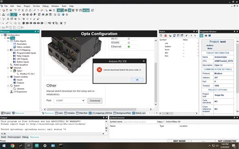unable to upload sketch all of a sudden opta arduino forum