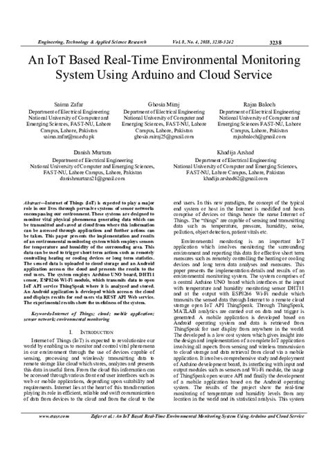 pdf an iot based real time environmental monitoring system using