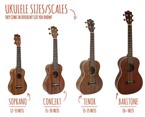 Ukulele Sizes Soprano Concert Tenor And Baritone Deering® Banjo Company