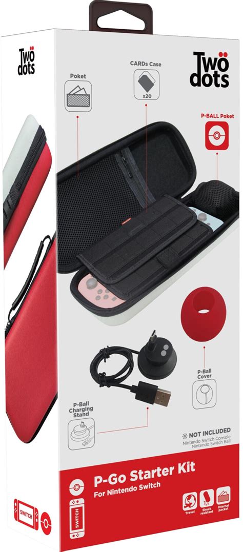 Two Dots Starter Kit P Go Switch Weiteres Gaming Zubehör Rot Schwarz Weiss Ab 4303