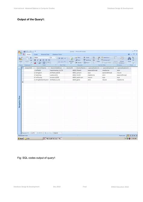 Database Design And Development Doc