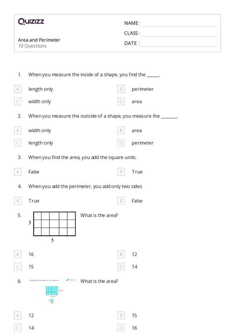 50 Perimeter Worksheets For 2nd Grade On Quizizz Free And Printable