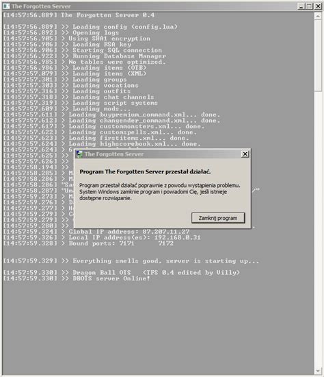 TFS Crash Runtime Error OTLand