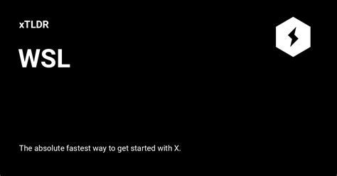 Wsl Xtldr