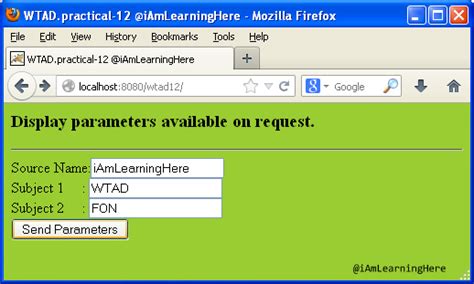 12 Write A Servlet To Display Parameters Available On Request