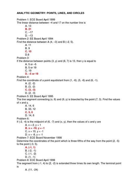 analytic geometry points lines and circles pdf ellipse