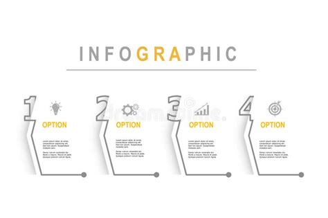 Infographic Element Template Business Concept With 4 Steps Minimal Shape Design For Workflow Infographic Element Template Business Concept With 4 Steps Minimal Shape Design For Workflow