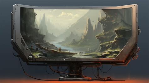 Premium Ai Image Monitor Concept Design