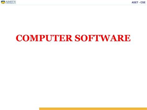 PPT COMPUTER SOFTWARE PowerPoint Presentation Free Download ID 5362890