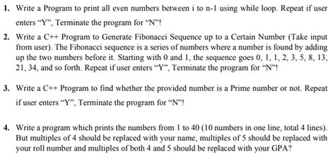 Solved Use Programming Language C Solve The Programs By