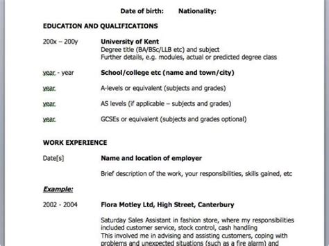One Page Simple Resume Format One Page Resume Template Cyberuse Williamson Ga Us