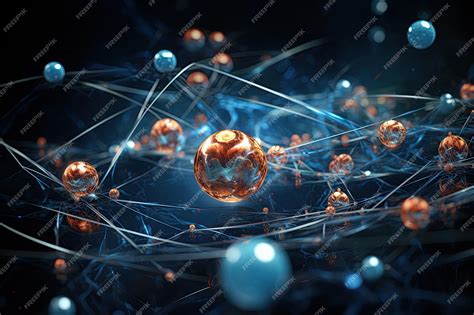 Premium Ai Image Quantum Theory And The World Of Subatomic Particles And Forces It Describes