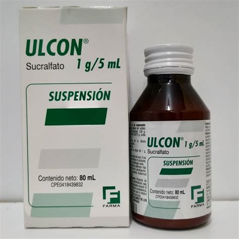 Medicina Ulcon Sucralfato 1 G5 Ml Susp X 80 Ml Farma