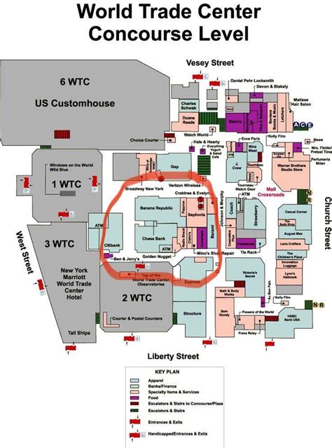 The Entire Map Layout Of The Original World Trade Center Concoursecomplexmall Rworldtradecenter